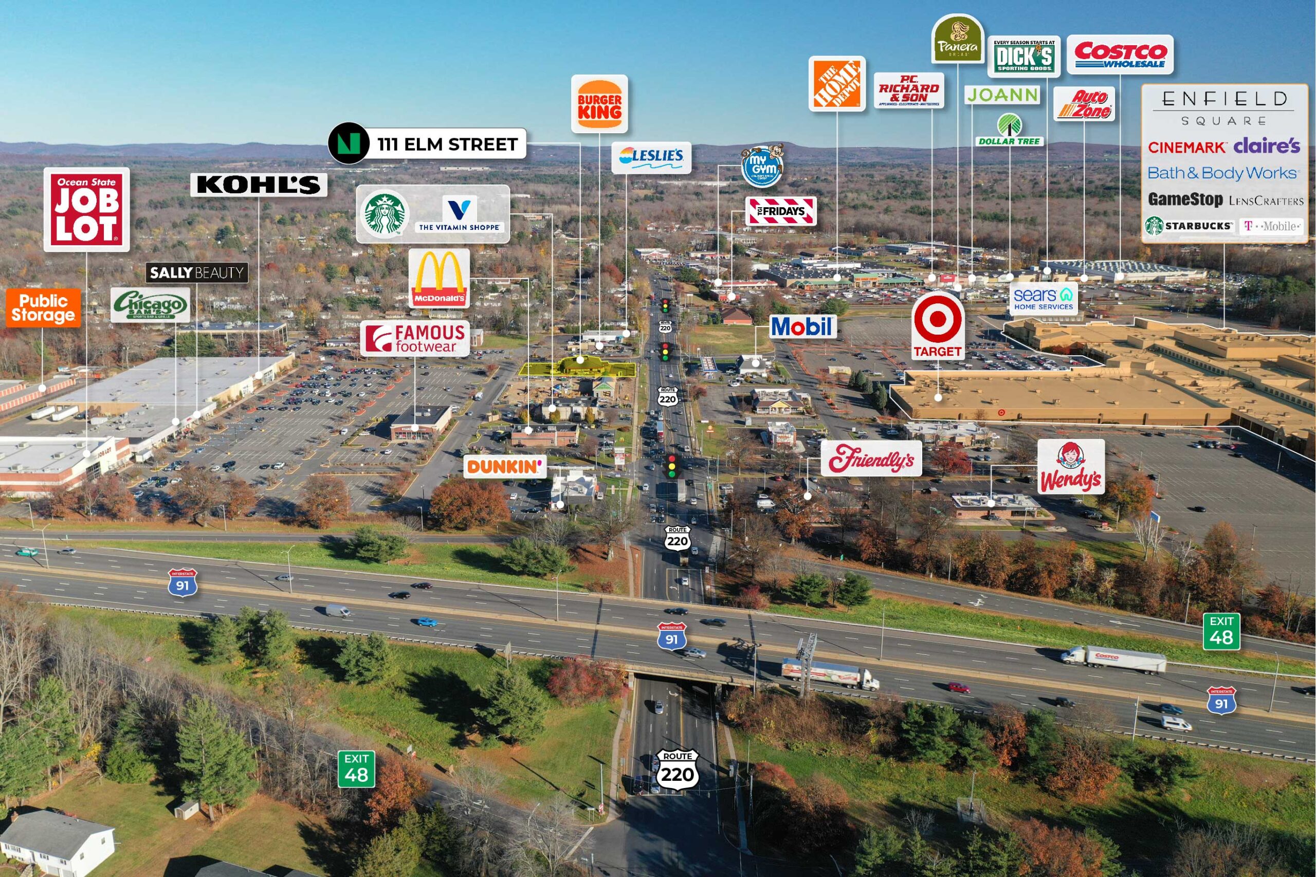 Enfield, CT – 111 Elm Street (Route 220) | New England Retail Properties